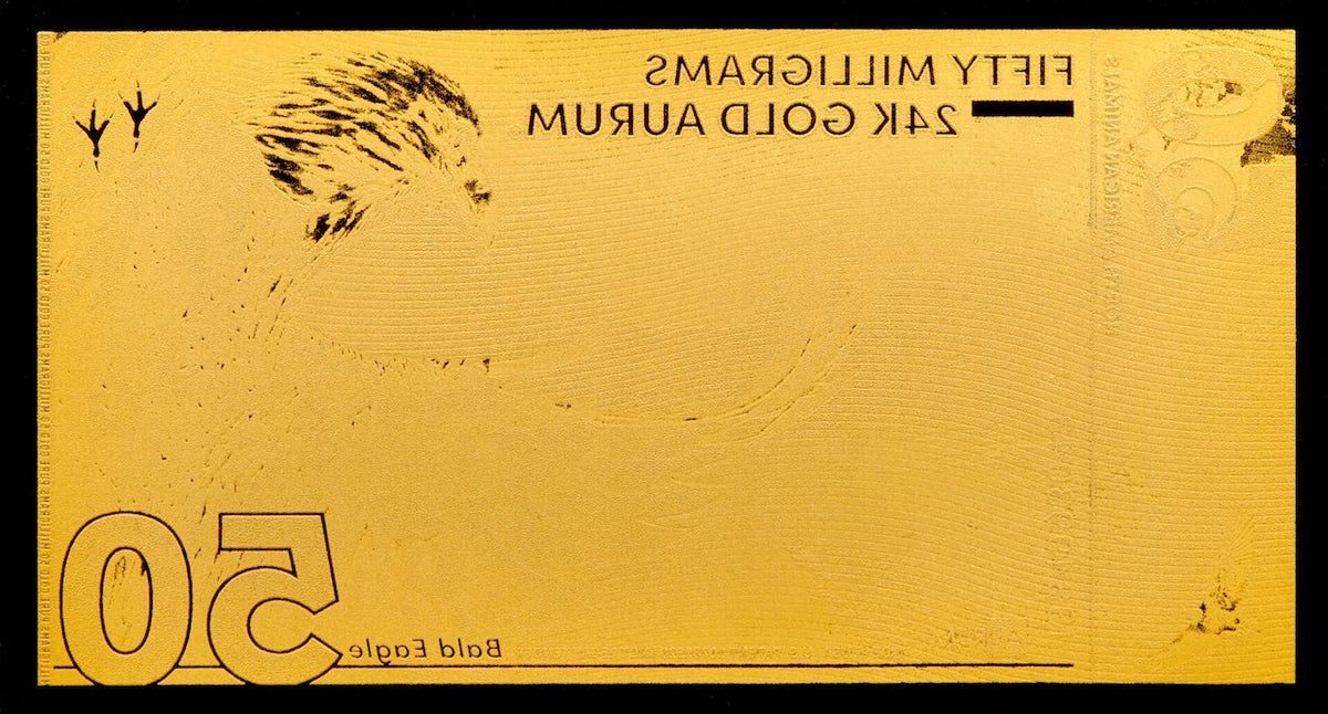 Bald Eagle Aurum® 50mg 24k Gold Bill 2024 – The Gold Domain
