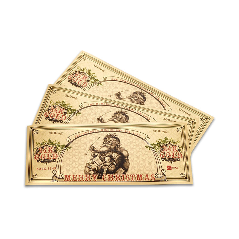 Santa Bucks Aurum® 24k Gold Bill – The Gold Domain